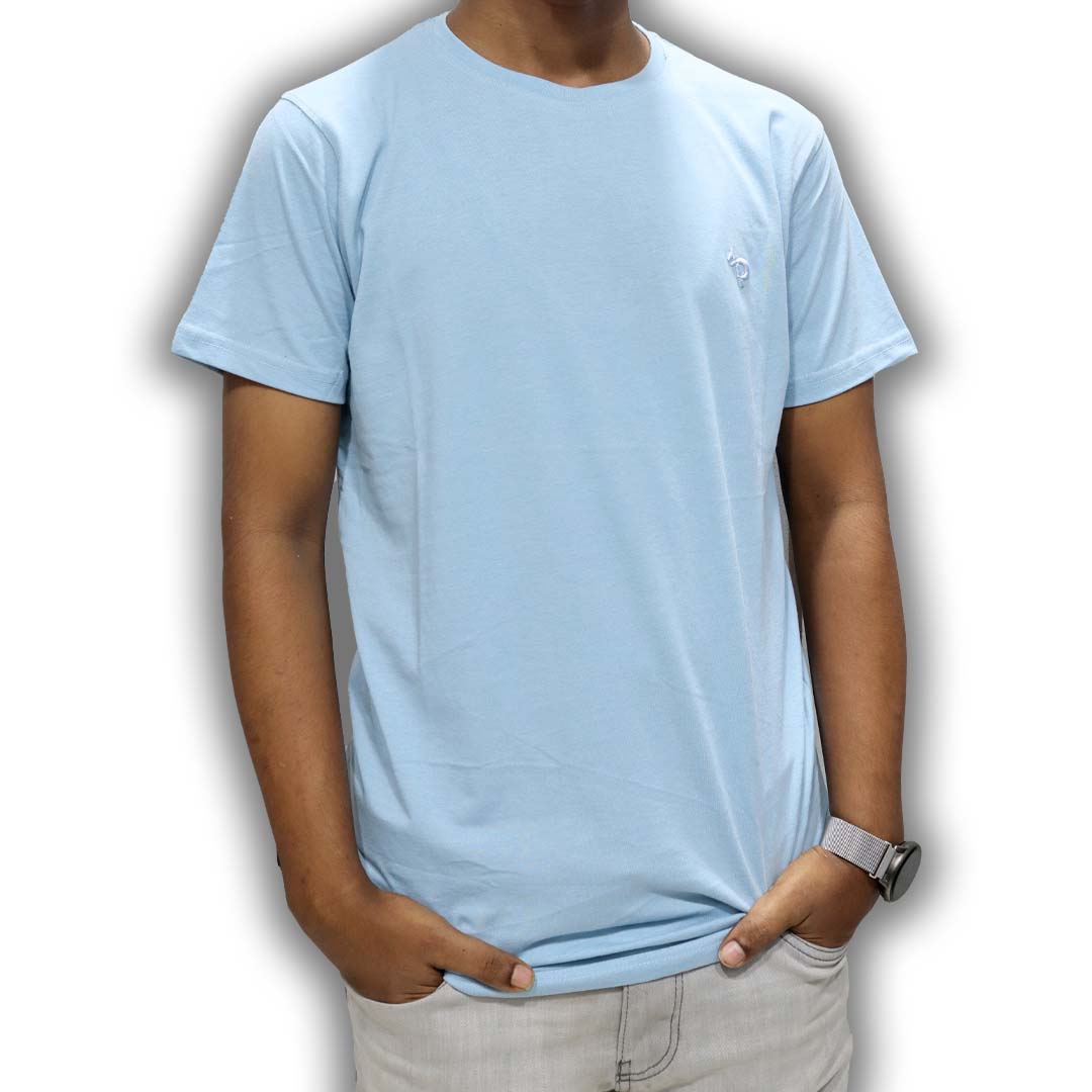 Cotton Fabric Solid Color T Shirt For Men Ganji For Men Soft And
